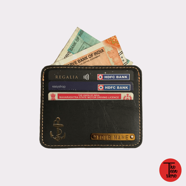 Customized Black Card Wallet – The Teen Store