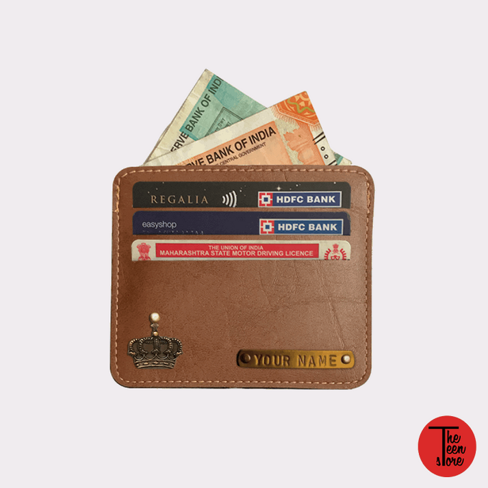 Customized Light Brown Card Wallet – The Teen Store